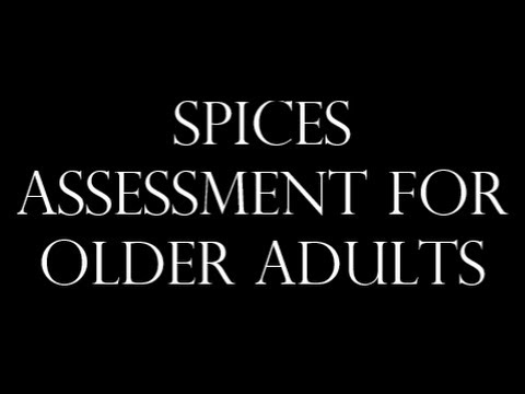 SPICES Assessment for Older Adults (Geriatric Unit) | Spice Grinder ...