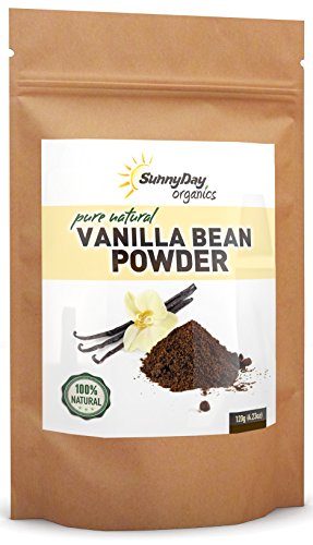 Organically Grown Vanilla Bean Powder, 4.23 Oz - Raw Ground Vanilla ...