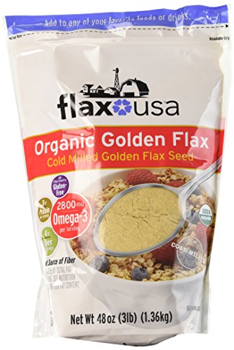 Flax USA 100% Natural Organic Flax Cold Milled Ground Golden Flax Seed ...