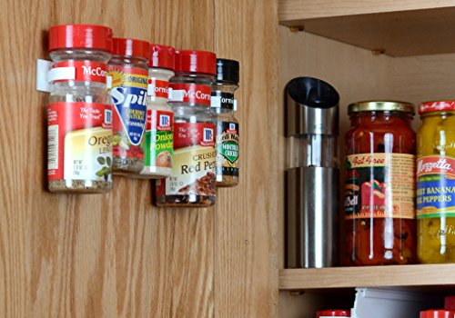 SpiceStor Organizer Rack 20 Cabinet Door Spice Clips | Spice Grinder ...