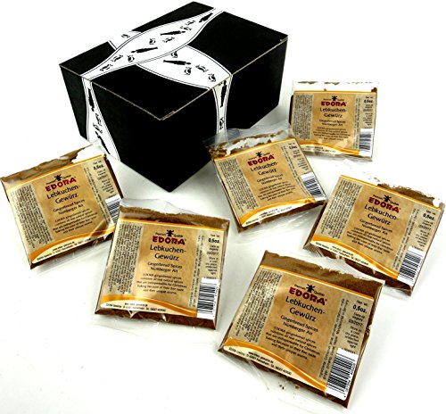 Edora Lebkuchengewürz (Gingerbread Spice), 0.5 oz Packets in a Gift Box ...